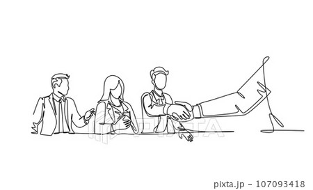 Self drawing animation of single line draw...の動画素材 [107093418] - PIXTA